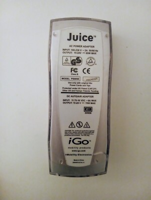 iGo Juice 70 Universal AC Power Adapter Car Auto Wall Laptop Unit Only ...