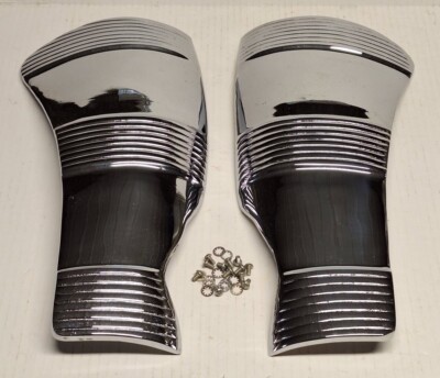 NOS 1941 - 1948 NASH Triple Plated Chrome Stone Guard Gravel Shield Set ...