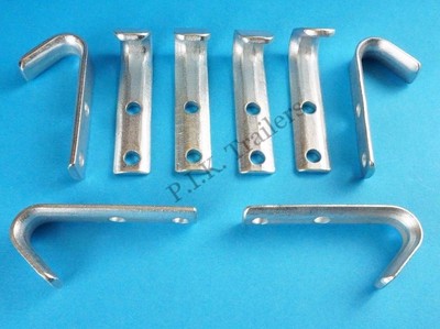 8 x SMALL Heavy Duty Bolt-on Rope Hooks for Trailer Cover Bungee Cord ...