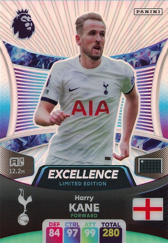 Panini Premier League Adrenalyn 2024 23 24 Limited Legend Golden Baller ...