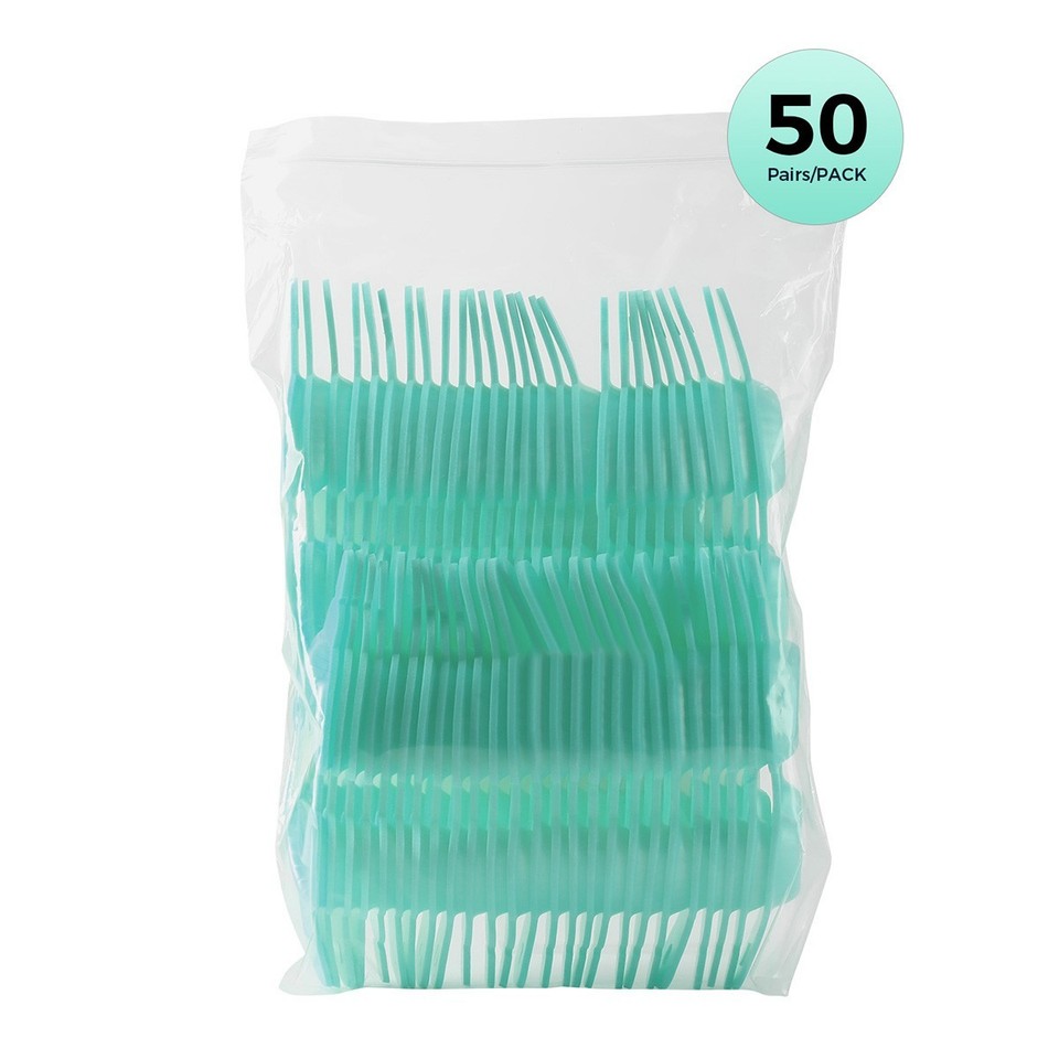50Pcs/Pack Disposable Dental Fluoride Trays Dual Arch Tray for Gel Foam ...