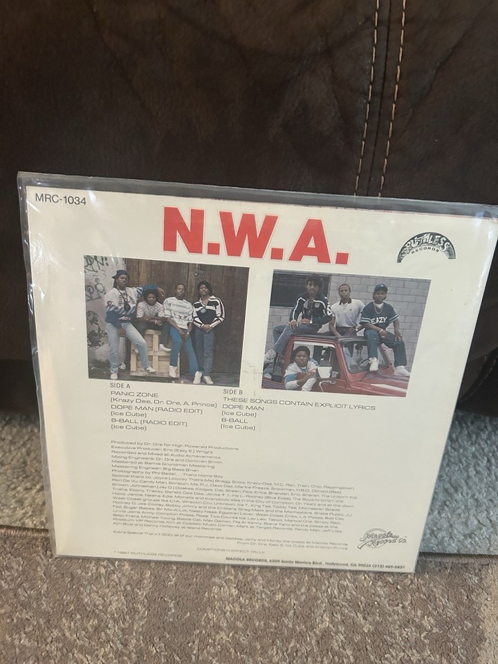 NWA 1987 OG Press 12 LP Dope Man | eBay
