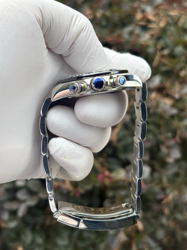 NEW Seiko VK63 Custom MOD Panda Chrono White Dial Mecha-Quartz ...