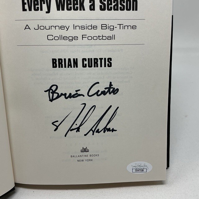 Coach Nick Saban & Brian Curtis Autographed Every Week A Season Book ...