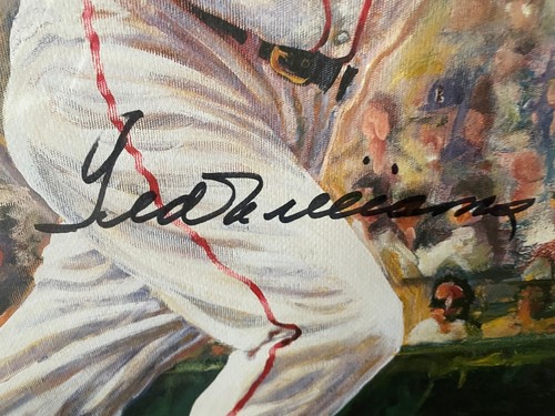 1993 TED WILLIAMS CARD COMPANY DUAL AUTO LITHOGRAPH TED WILLIAMS & GENE ...