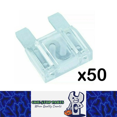 50 x 80AMP MAXI FUSE PACK CLEAR 80 AMP MAXI BLADE FUSES 80A 50PCS ...