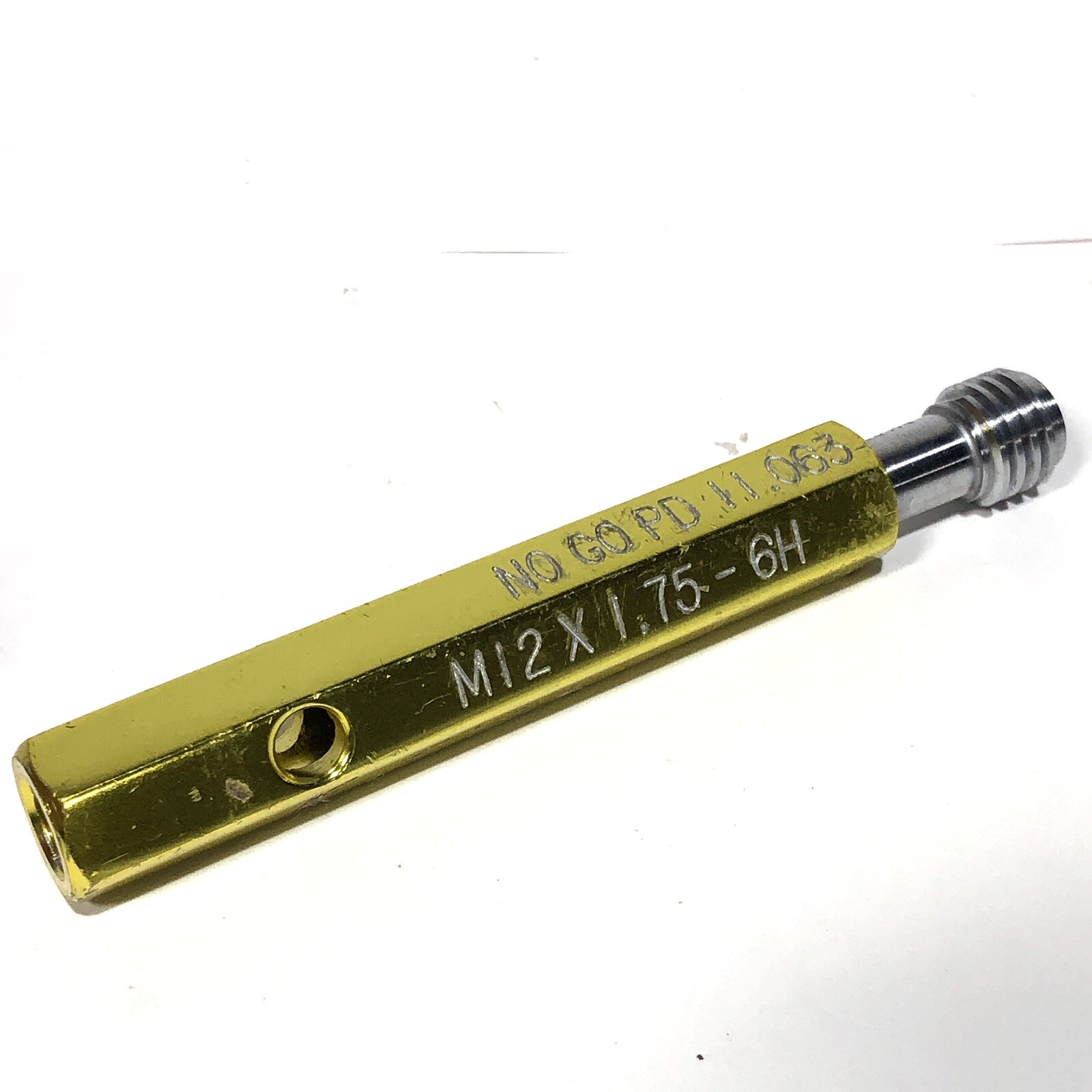 * LEITECH M12 x 1.75-6H thread plug gage. Go Pd NoGo 11.063 E5225 T ...