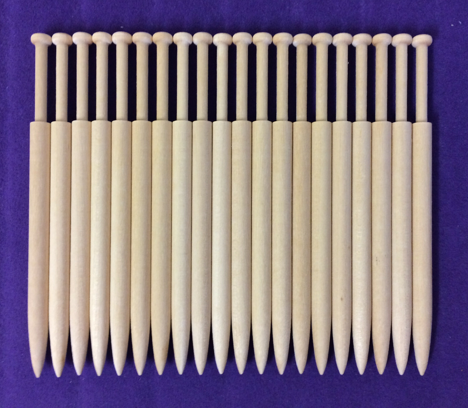 10 Pairs of Honiton Wooden Lacemaking Bobbins by Harlequin Lace | eBay ...