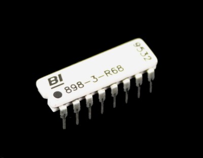 Thick Film Resistor Network 68Ω X 8 DIP-16 ~ BI Technologies 898-3-R68 ...