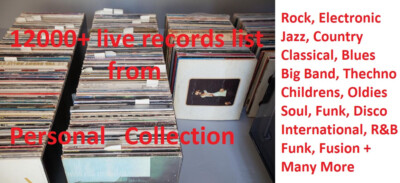 1200+ Vinyl records list personal collection - read description details ...