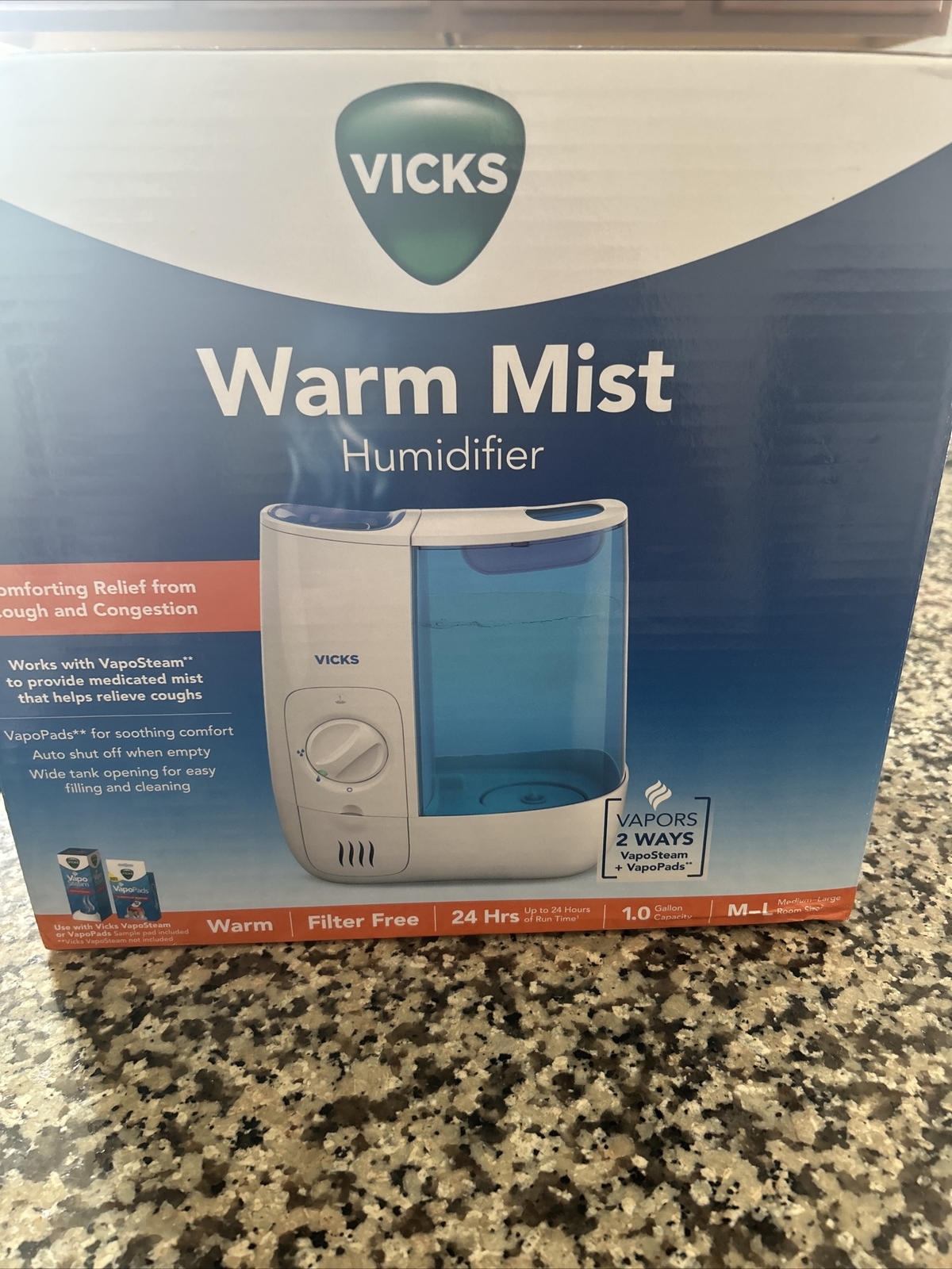 Vicks Warm Mist Humidifier 1 Gallon VWM845 Filter 328785001365| eBay