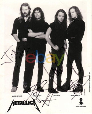 METALLICA signed 8x10 Autographed Photo reprint | eBay