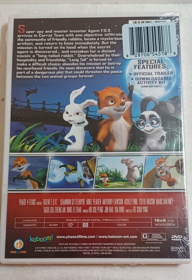 Agent F.O.X. (DVD, 2014) Animated This Spy Can't be Outfoxed | eBay