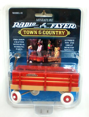 Miniature RADIO FLYER WAGON Model #2 Mini Town & Country Classic Wagon ...