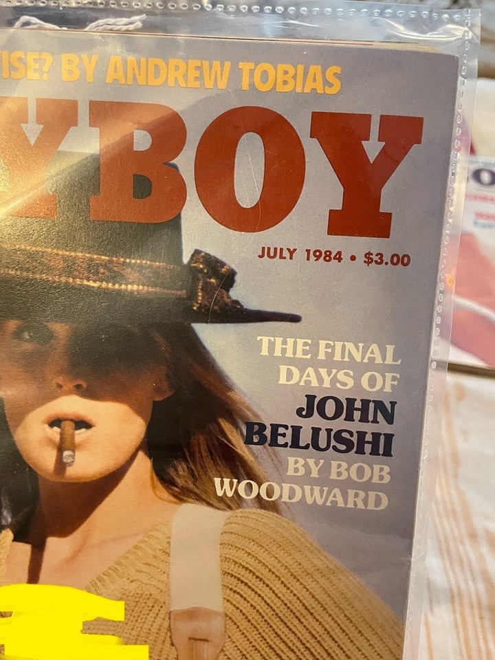 7 vintage playboy magazines 1983-1984 Barbara Edwards Joan Collins John ...