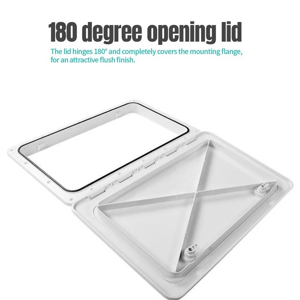 Heavy Duty Caravans RV Hatch Cover Waterproof Battery Access Locker ...