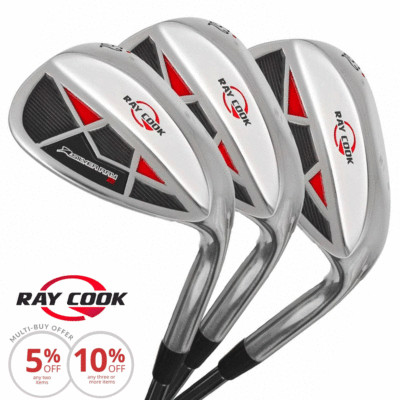 RAY COOK SILVER RAY SPIN GROOVE GOLF WEDGES / ALL LOFTS / LEFT HANDED ...