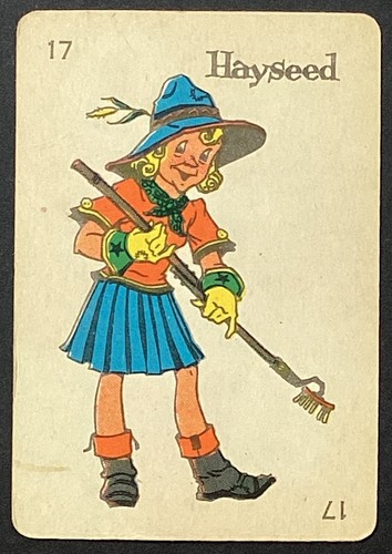 Hayseed Woman Gardener Vintage Single Swap Game Card | eBay