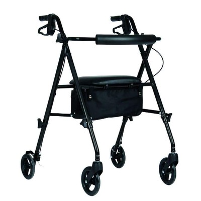 Medline Mobility Aids 23"W Walker Rollator Front 4-wheels Curved ...
