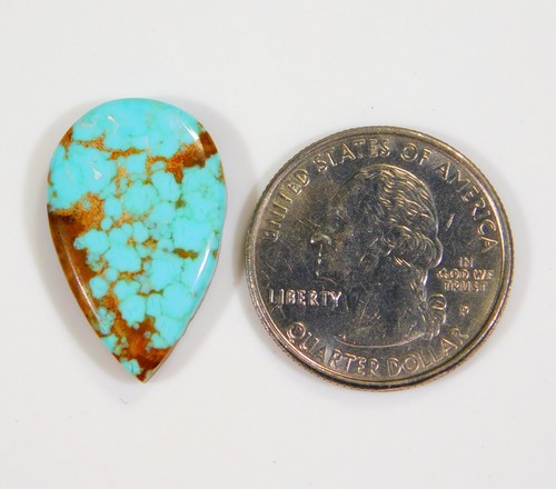 10.95Ct Natural Number Eight Turquoise Pear Cabochon Gemstone Nevada ...