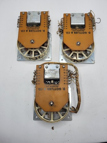 Vintage Gottlieb Decagon Pinball Machine Game Score Reel Wheel Assembly ...