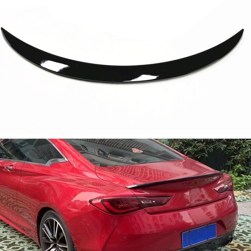 Glossy Black Rear Trunk Spoiler Roof Lip Body Kit For Infiniti Q60 2017 ...