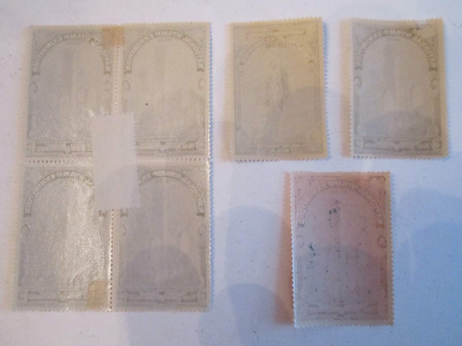 U.S. 1934 EXHIBIT. STAMP BLOCK - MINT +++ 1941 6 CENT (10) AIRMAIL BOOK ...