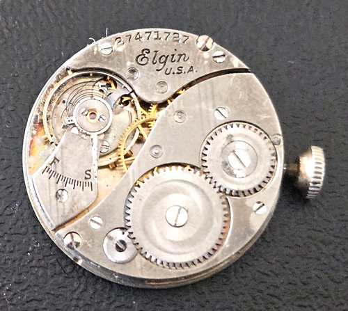 VINTAGE~1925 ELGIN 430 6/0s~7J USA WATCH MOVEMENT 104 | eBay