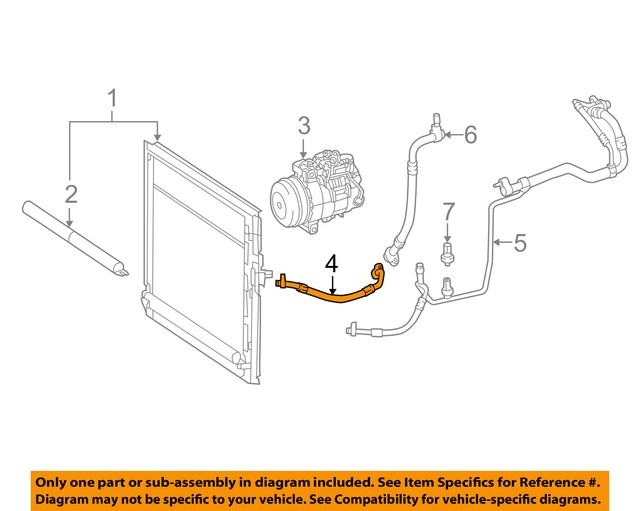 Mercedes MERCEDES-BENZ OEM 12-15 ML350-A/C AC Hose Line Pipe 1668300215 ...