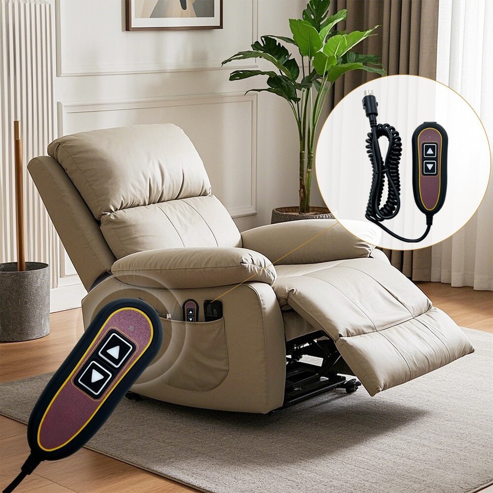 2 Button 5 Pin Remote Hand Control Power Recline Lift Chair Replacement ...