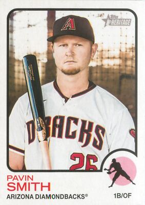 Pavin Smith 2022 Topps Heritage Baseball Card #346 Arizona Diamondbacks ...