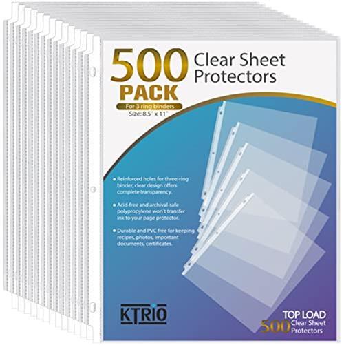 Plastic Sheet Protectors Clear Sheet Protector Loose Leaf Sheet