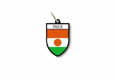 keychain key chain ring flag national souvenir shield niger | eBay