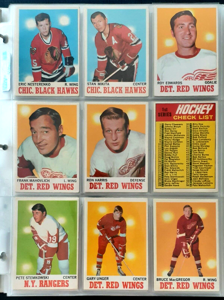 1970-71 O-PEE-CHEE HOCKEY COMPLETE SET IN A BINDER 70-71 VGEX+ TO ...