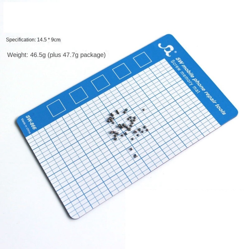 Clear Grid Magnetic Screw Memory Mat Working Memory Pad Metal Parts ...