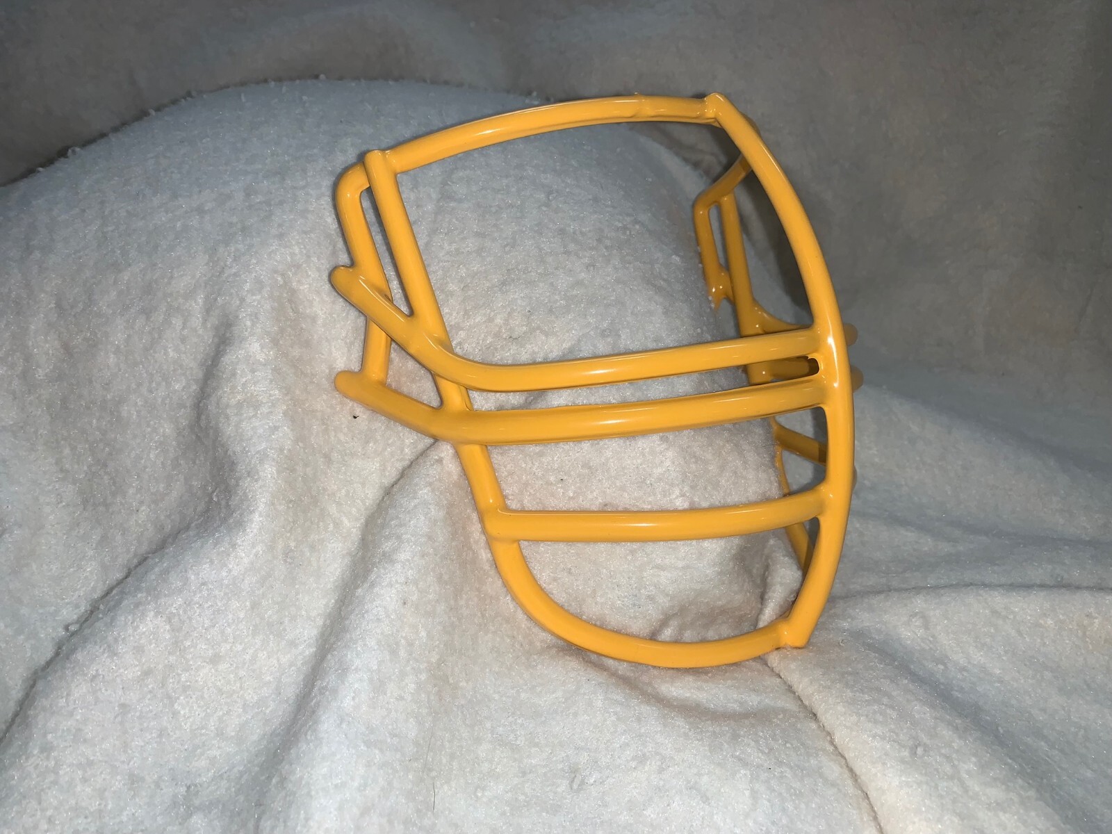 VINTAGE 80'S YELLOW SCHUTT NJOP GREEN DOT FOOTBALL HELMET FACEMASK ...