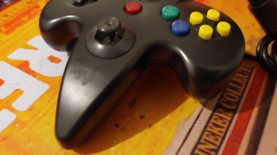 Nintendo 64 yellow black gamepad controller classic 64-bit working ...