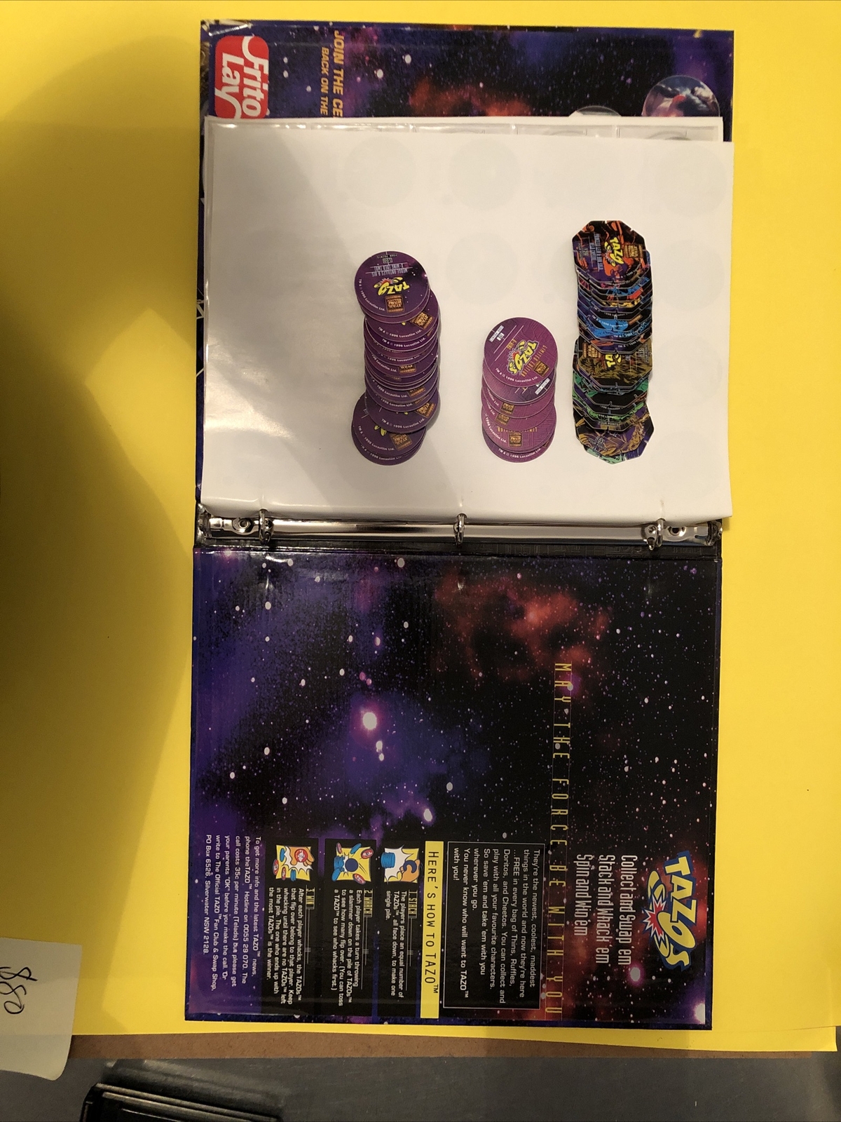 Star Wars Trilogy Tazo Album Folder With Holograms Plus Extra 53 X ...