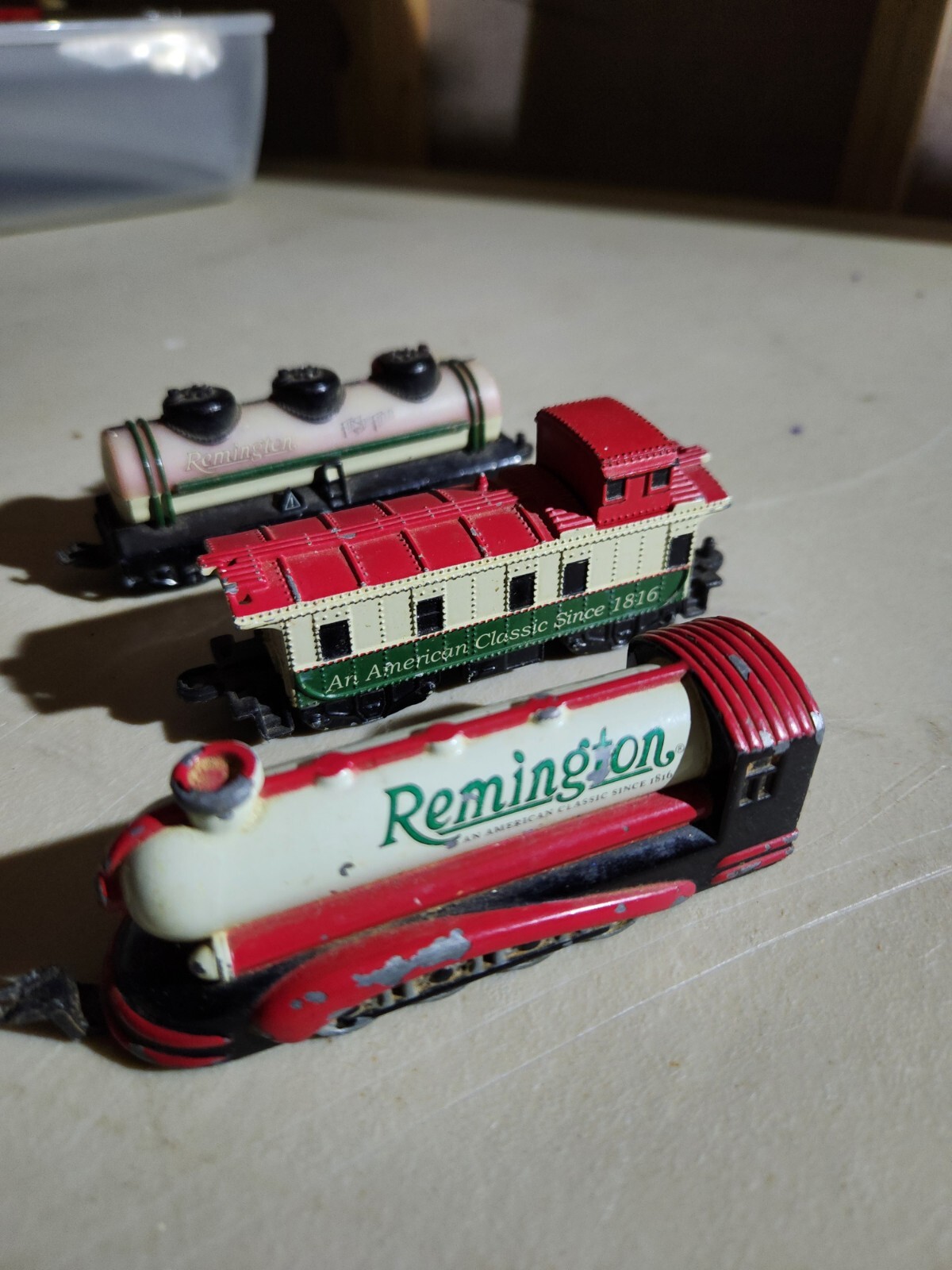 REMINGTON BULLET TRAIN VINTAGE ANTIQUE..ALSO SHELL OIL TRAIN ALL ...