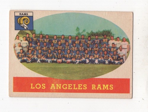 1958 TOPPS FOOTBALL LOS ANGELES RAMS TEAM CARD #85 | eBay