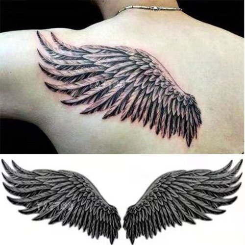 Eagle Wings Tattoo On Back