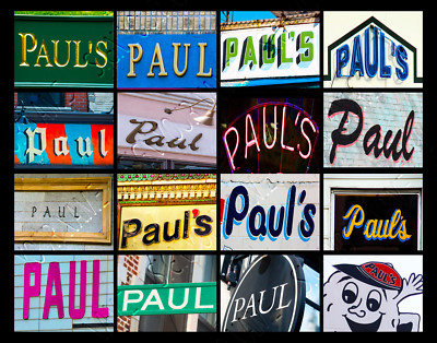 PAUL Name Poster featuring photos of actual signs | eBay