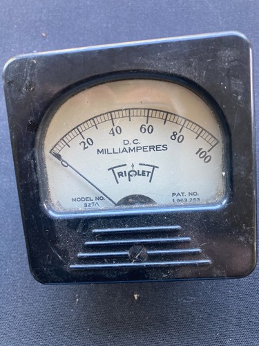 Vintage TRIPLETT Panel Meter MODEL 327-A, DC Milliamperes | eBay