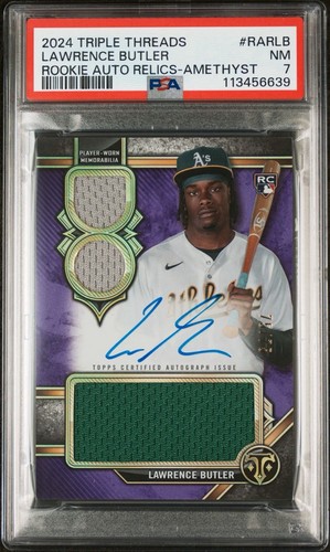 2024 Lawrence Butler Topps Triple Threads - RC Auto Relics #RARLB /75 ...