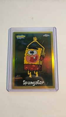 2025 Topps Chrome SpongeBob #43 SpongeGar Gold Refractor /50 SP – 43/50 ...