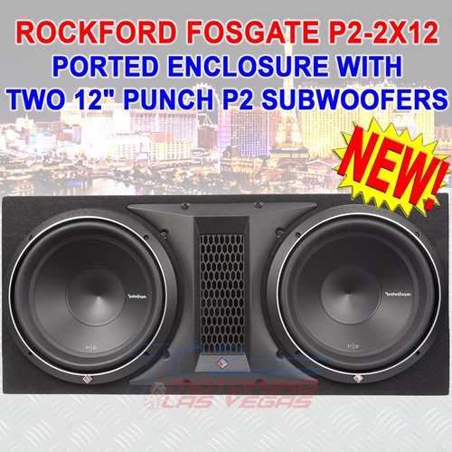 ROCKFORD FOSGATE PUNCH P2-2X12 12" DUAL PUNCH STAGE 2 CAR SUBWOOFER 12 ...