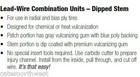 COMBI Patch / Plug Combination Repairs DIPPED Stem 24 Count Tire Repair ...