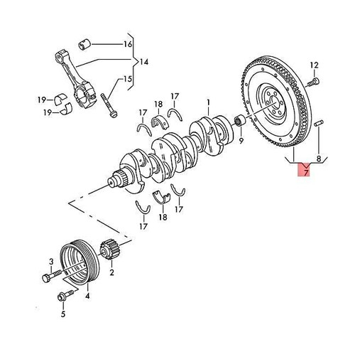 Genuine VW AUDI SEAT SKODA Golf R32 GTI Rabbit Dual-Mass Flywheel ...