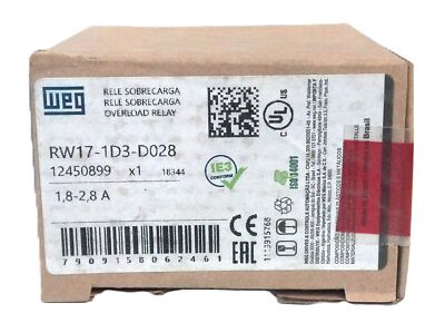 WEG RW17-1D3-D028 1.8-2.8 A Bi-Metallic Electric Thermal Overload Relay ...