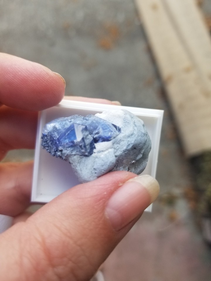 Benitoite Crystal In Matrix Specimen Raw | eBay